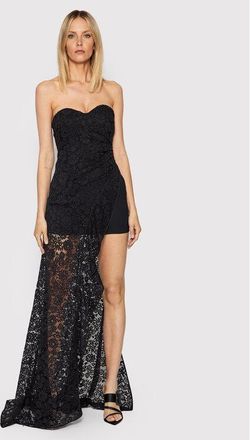Pinko Pinko Coctailkleid Lampone 20222 PSPG 1N13JF 7573 Schwarz Slim Fit