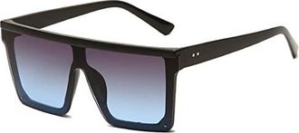 Generic Lunettes de soleil carrées à large monture tendance pour hommes et pour femmes vacances en plein air pare-soleil plage (couleur : E, taille : moyen) 2