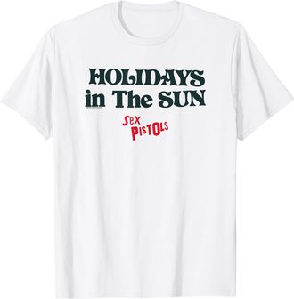 Sex Pistols Offizielle Sex Pistolen Feiertage In Der Sonne Weiß T-Shirt