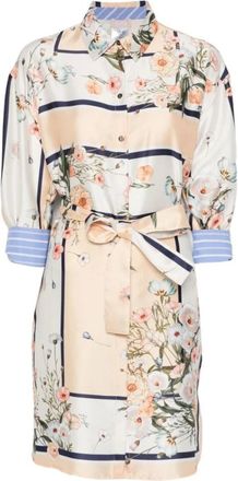 Liu Jo Femme, Robes, Multicolore, Taille: 38 FR LIU JO White Robes
