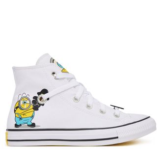 Converse Sneakers aus Stoff Converse Minions Chuck Taylor All Star A21403C Wei&szlig;
