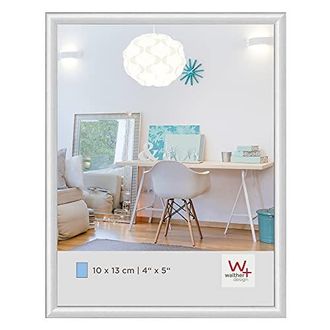Walther Design Bilderrahmen silber 10 x 13 cm New Lifestyle Kunststoffrahmen KV113S