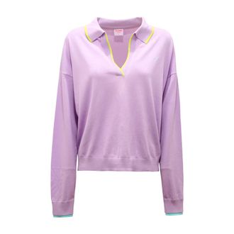 Sun 68 Polo Double Rib - - Knitwear - Damen - Lila - XL