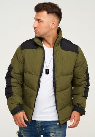 Jack & Jones Winterjacke VOTIS PUFFER Steppjacke mit Stehkragen und Taschen Wintermantel