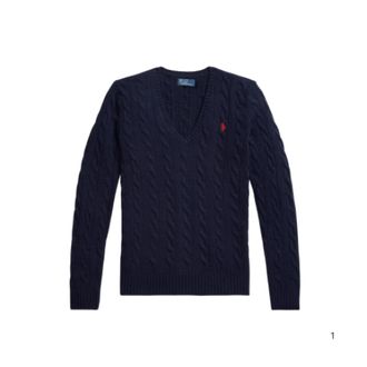 Ralph Lauren Kimberly-Langarm-Pullover - - Knitwear - Damen - Blau - S