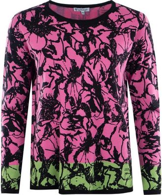 Hajo Rundhalspullover Pullover Bl&uuml;tendruck