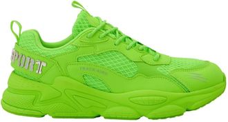 Plein Sport Low-Top Sneaker - Runner Sneaker Track King - Gr. 36 (EU) - in Gelb - für Damen