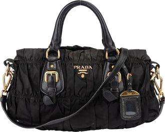 Prada Crossbody Bags - Prada Quilted Nylon Handbag - Gr. unisize - in Schwarz - f&uuml;r Damen