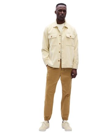 GAP Herren Essential Jogger Pant Trainingshose, Fall Eichel, Groß