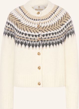Barbour Strickjacke Pauline Mit Alpaka weiss