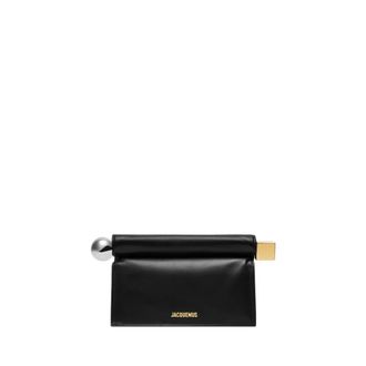 Jacquemus Schwarze Lamm Crossbody Tasche - - Bags - Damen - Schwarzk - ONE SIZE
