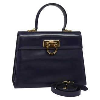 Ferragamo Pre-owned Leder Handtaschen - - Pre-owned - Damen - Lila - ONE SIZE