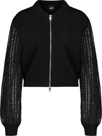 BOSS Damen Strickjacke mit Wolle FORNADA
