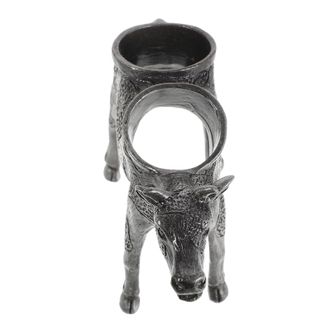 NUOBESTY Stilvoller Tisch Flaschenverschlussst&auml;nder aus Zinklegierung in Kuhform Multifunktionaler Weinausgie&szlig;er Organizer f&uuml;r Arbeitsplatte Platzsparendes Wei