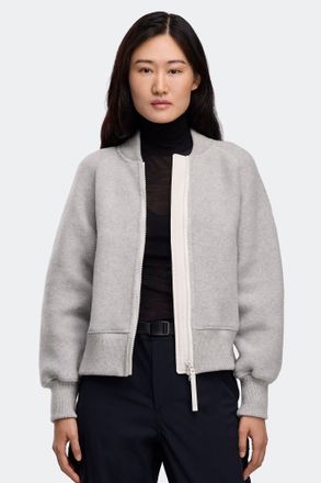 Canada Goose Sierra Fleece-Bomberjacke mit White Disc