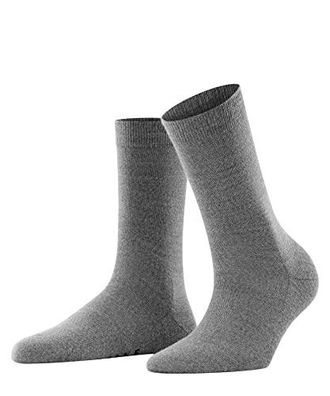 Falke Softmerino W So laine coton unies 1 paire, Chaussettes Femme, Gris Light Grey Melange 3830, 39-40