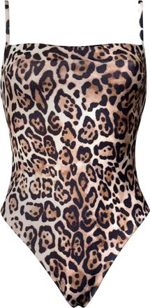 Anekdot Damen vegan Badeanzug Alba Leopard