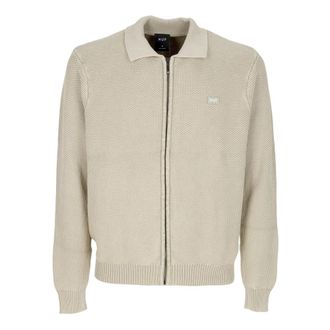 HUF Anton Zip Cardigan - - Knitwear - Herren - Beige - L