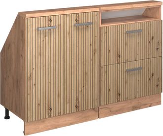 Vicco Ensembles de meuble de rangement sous pente Rion, Ch&ecirc;ne Artisan/Ch&ecirc;ne dor&eacute;, Lot de 2, Vicco