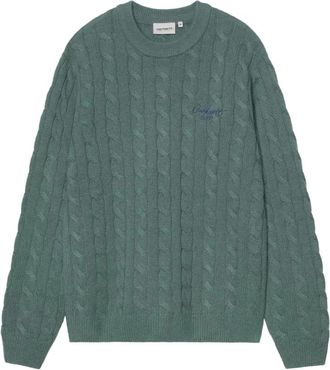 Carhartt Work in Progress Homme, Pulls, Vert, Taille: M Signature Sweater