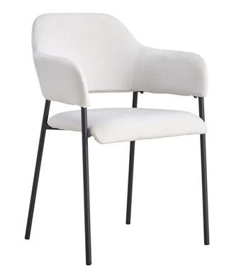 Selsey Azhai - Polsterstuhl Esszimmerstuhl mit Armlehnen, Grau-Blau