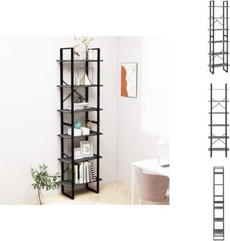 vidaXL Vidaxl - Lagerregal Grau 60x30x210 cm Massivholz Kiefer - Regal - Holzregal - Speicherplatz - Küchenregal - Wohnzimmereinrichtung