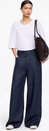 Arket 5-Pocket-Leinenhose -Blau