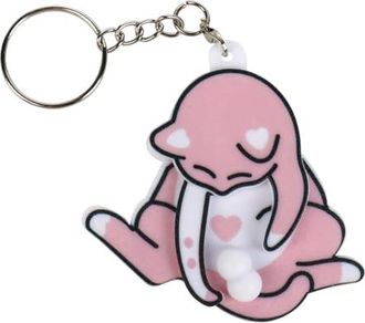 Generic Porte-clés amusant en forme de chat qui bouge - Porte-clés interactif avec boules rotatives 3D - Jouet créatif - Pendentif animal mignon et amusant en