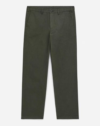 Arket Gerade Geschnittene Chino Aus Baumwolle -Gr&uuml;n