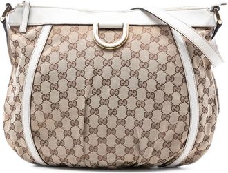 Gucci Hobo Bags - GG Canvas Abbey D Ring Crossbody - Gr. unisize - in Braun - f&uuml;r Damen