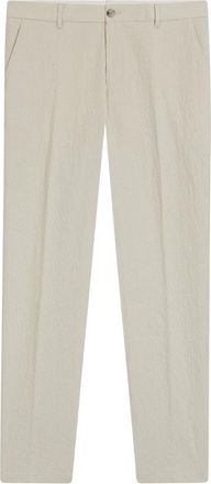 HUGO BOSS Homme, Pantalons, Beige, Taille: XS Pantalon fusel&eacute; en seersucker stretch-coton