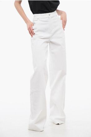 Alexander McQueen Wide-leg Denims with Metal Logo size 25