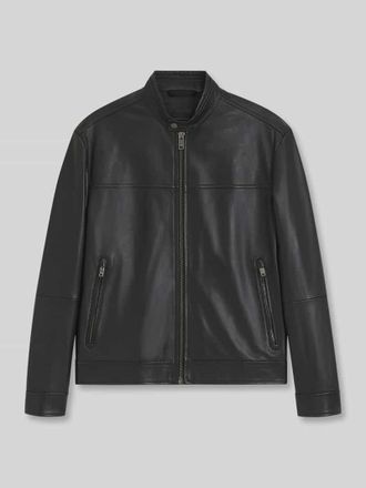 Boss Orange by Hugo Boss Lederjacke Modell Joslay mit Stehkragen