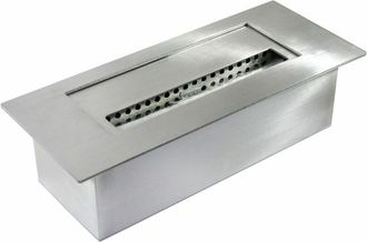 Decorspace Edelstahl Bioethanol Brenner 1,5 l Einbautank 30 cm