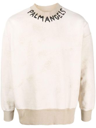 Palm Angels sweat à logo imprimé - Blanc