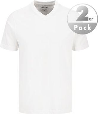 Daniel Hechter Herren T-Shirts wei&szlig; Baumwolle