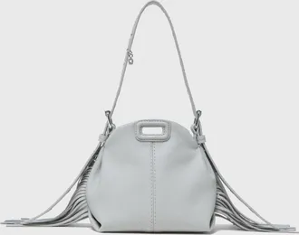 Maje Micro-tasche Miss M Aus Narbenleder - Grau - Maje