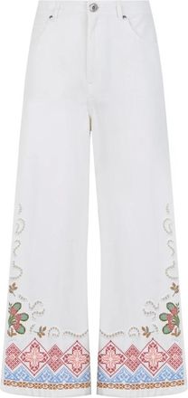Max Mara Femme, Jeans, Blanc, Taille: 42 FR Cotton Bull Pantalons