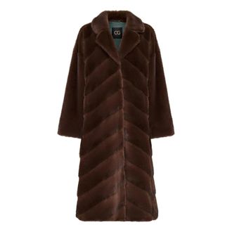 Cesare Gaspari Oversized Faux Fur Mantel - Braun - - Coats - Damen - Braun - L