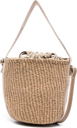 Chlo&eacute; Femme, Sacs, Beige, Taille: ONE Size Woody Satchel Bag