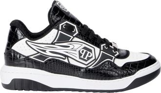 Philipp Plein Homme, Chaussures, Noir, Taille: 43 EU Moon Walker Low-Top Baskets