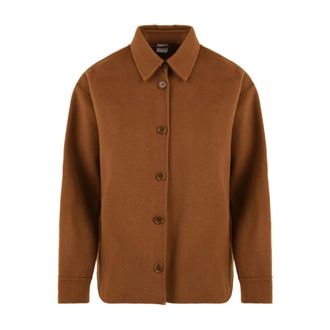 Aspesi Woll-Overshirt - - Jackets - Damen - Braun - S