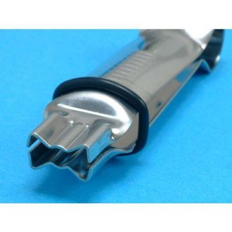 PME BO585 Prägezange, Einfach, mit Schleifenmotiv, Edelstahl, Silver, cm, 8.5 x 2 x 1.5 cm, 1 Einheiten