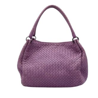 Bottega Veneta Pre-owned Woven Leather Tote - - Pre-owned - Damen - Lila - ONE SIZE