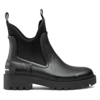 Calvin Klein Jeans Gummistiefel Calvin Klein Jeans Mid Rainboot Chelsea YW0YW01034 Schwarz