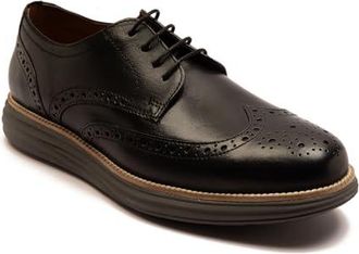 Thomas Crick Harrington Derby Brogue Chaussures d&eacute;contract&eacute;es &agrave; lacets en cuir pour homme, Noir, 42 1/3 EU
