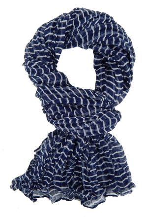 Ella Jonte leichter Schal Herrenschal Rot Blau Schwarz oder Grau Weiss gestreift