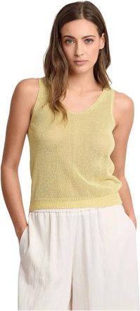 Kocca Femme, Pulls, Jaune, Taille: 40 FR Top in maglia scollo a V