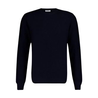 Boglioli Eleganter Navy Blue Wool Pullover - - Knitwear - Herren - Blau - L