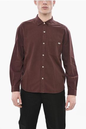 Polar Skate Co. Herringbone-Pattern Shirt MITCHELL with Pocket size S